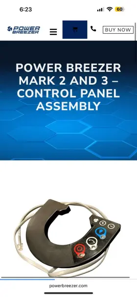 POWER BREEZER 600-031-A Horseshoe Control Panel